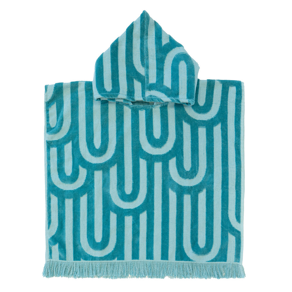 HiLo Kids Poncho Arcade - Turquoise – Bambury